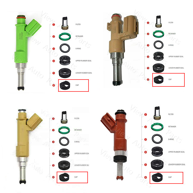 Fuel injector Pintle Cap Plastic Part for Toyota Car Fuel Injector Rep ...