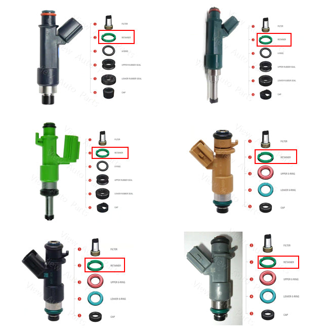 Fuel Injector Plastic Seals Washer Plastic Part for Toyota/Ford Car Fu ...